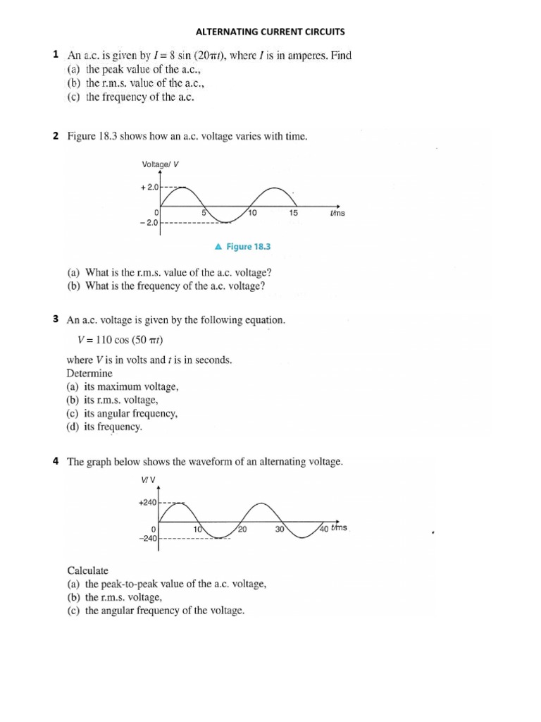 Understanding Alternating Current Circuits | PDF