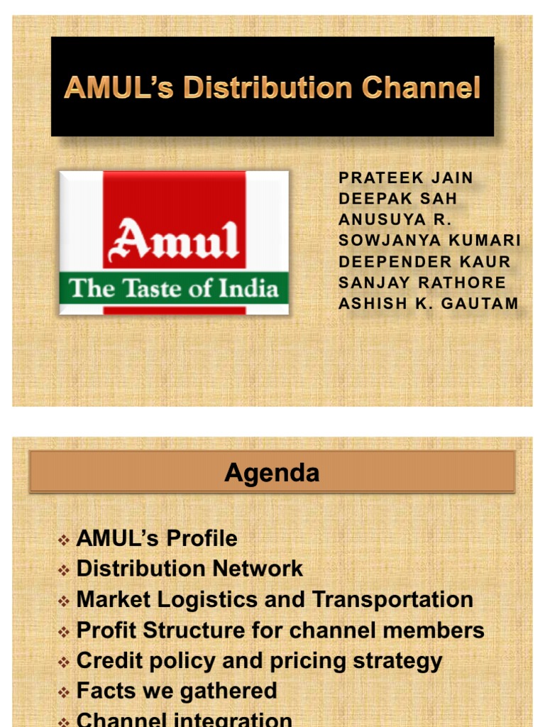 AMUL's Distribution Channel | PDF | Warehouse | Service Industries