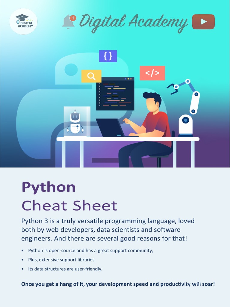 BOOK Python 3 Cheat Sheet | PDF | Parameter (Computer Programming ...