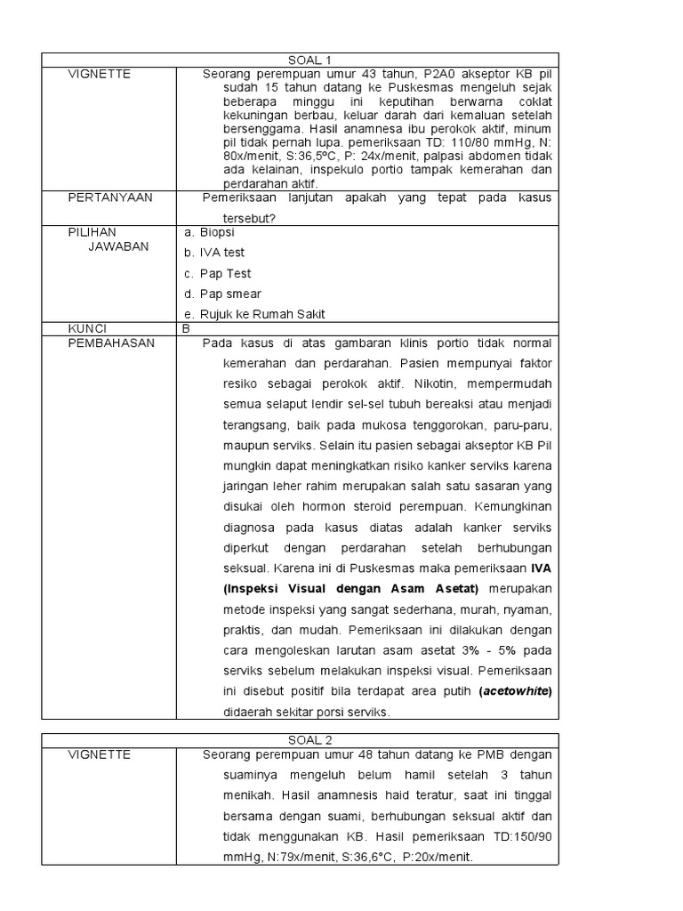 180 Soal & Pembahasan Kebidanan - 3 | PDF