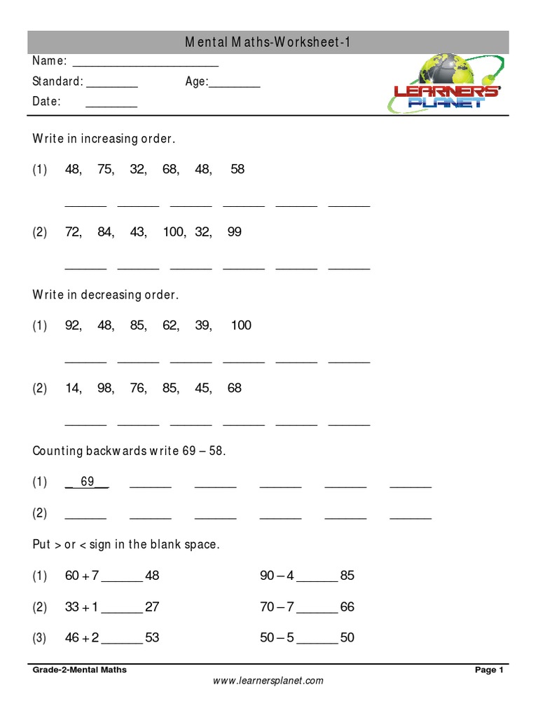 Grade 2 - Workbook 1 | Download Free PDF | Teaching Mathematics