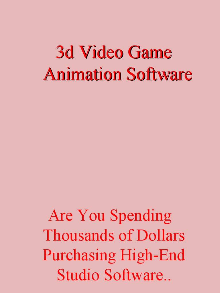 Easy 3d Animation Software Guide Pdf Computers Technology