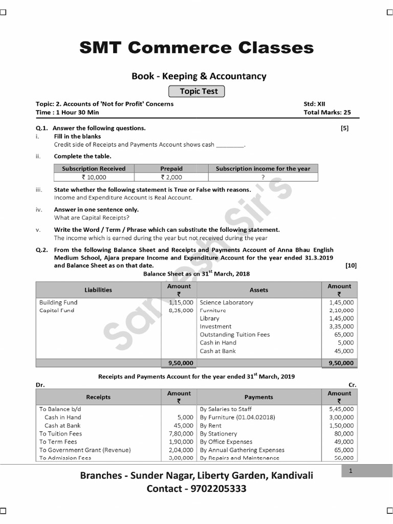 NPO Test Question Paper | PDF