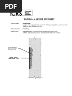 Method Statement Concrete Repair | PDF