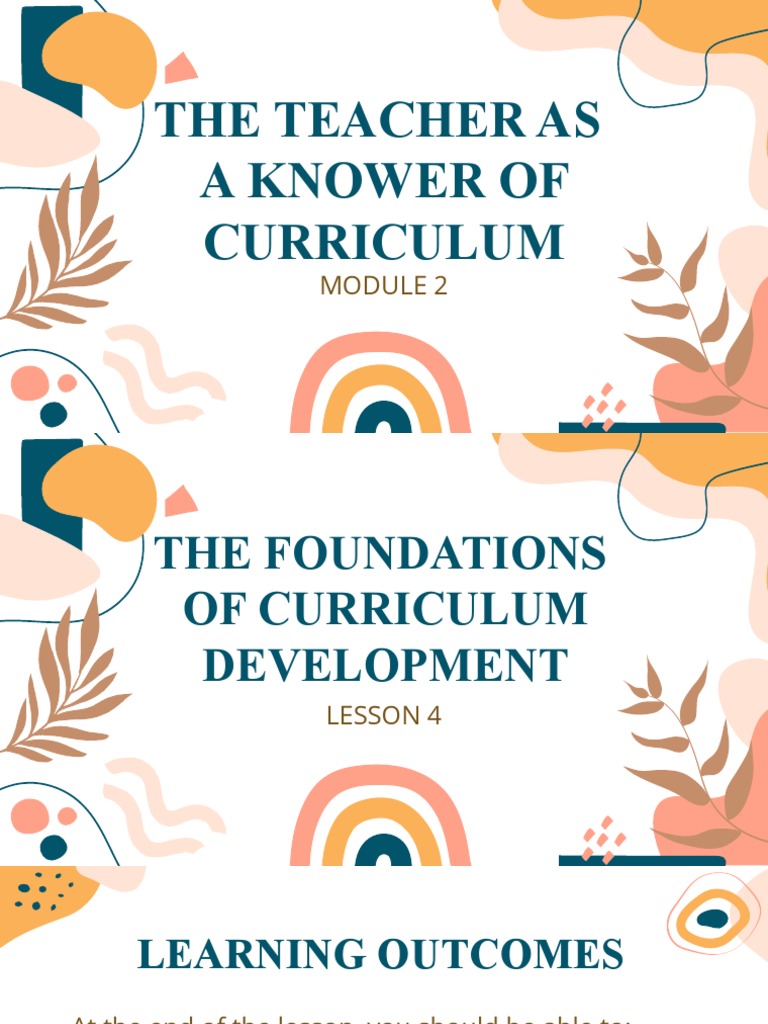 Foundations Ofcurriculum Development | PDF | Curriculum | Behavior Modification
