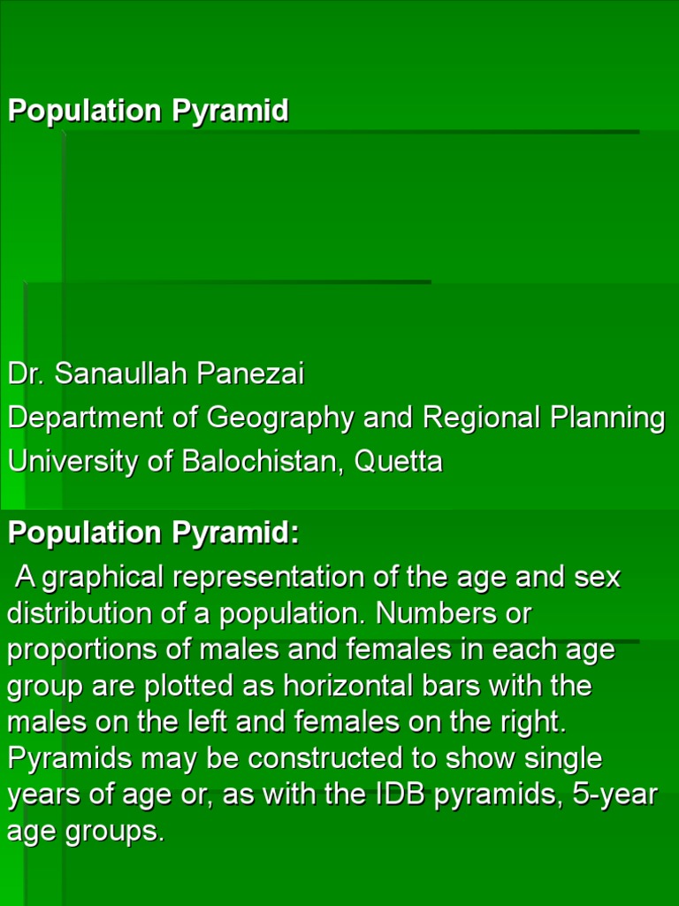 Population Pyramid of Pakistan | PDF | Science | Science And Technology
