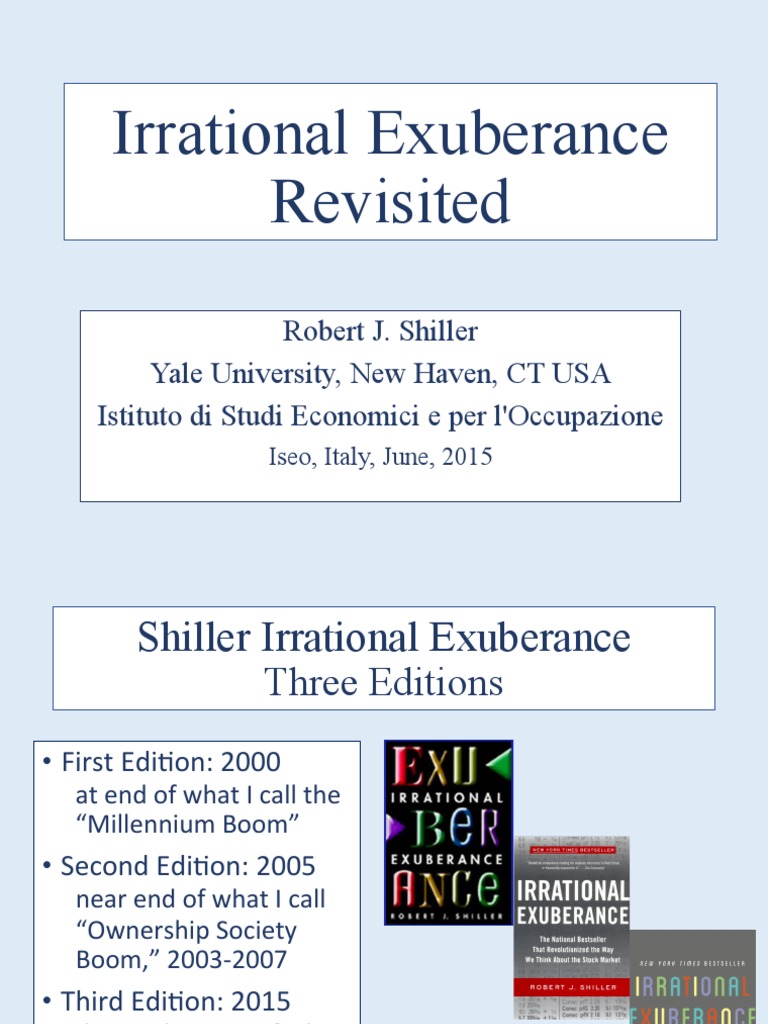 Prof Robert Shiller Irrational Exuberanc | PDF | Economic Bubble ...