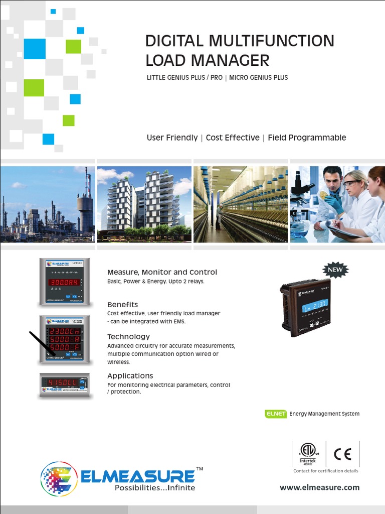 Digital Multifunction Load Manager: User Friendly - Cost Effective ...