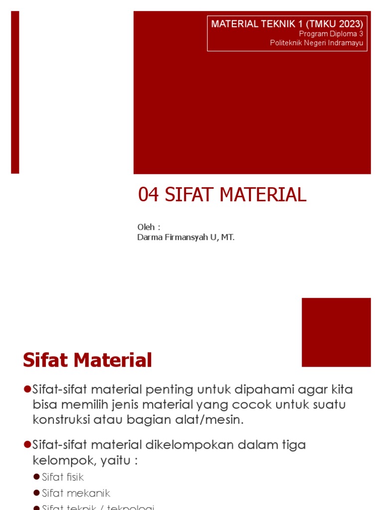 Sifat Material Teknik | PDF | Sains & Matematika | Komputer