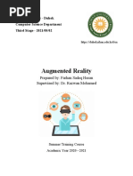 Sample Seminar Report Format | PDF | Augmented Reality | Virtual Reality