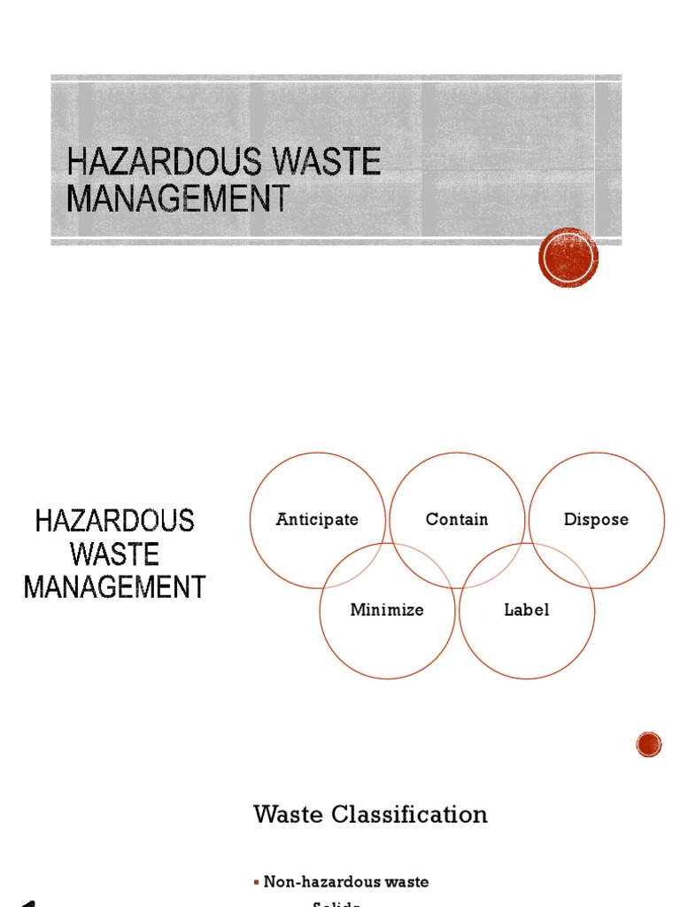 Hazardous Waste Management | PDF | Hazardous Waste | Waste