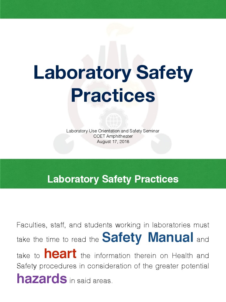 Laboratory Safety Guidelines and Practices | PDF | Laboratories ...