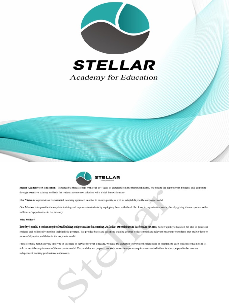 Stellar Academy's Expert Training and Mentoring | PDF | Numbers | Odds