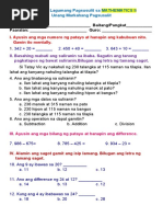 Activity Sheet - Pagsusunod-Sunod NG Pangyayari | PDF