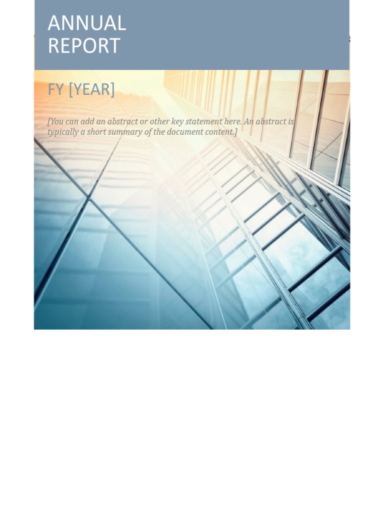 Annual Report With Cover Photo (Timeless Design) | PDF | Income ...