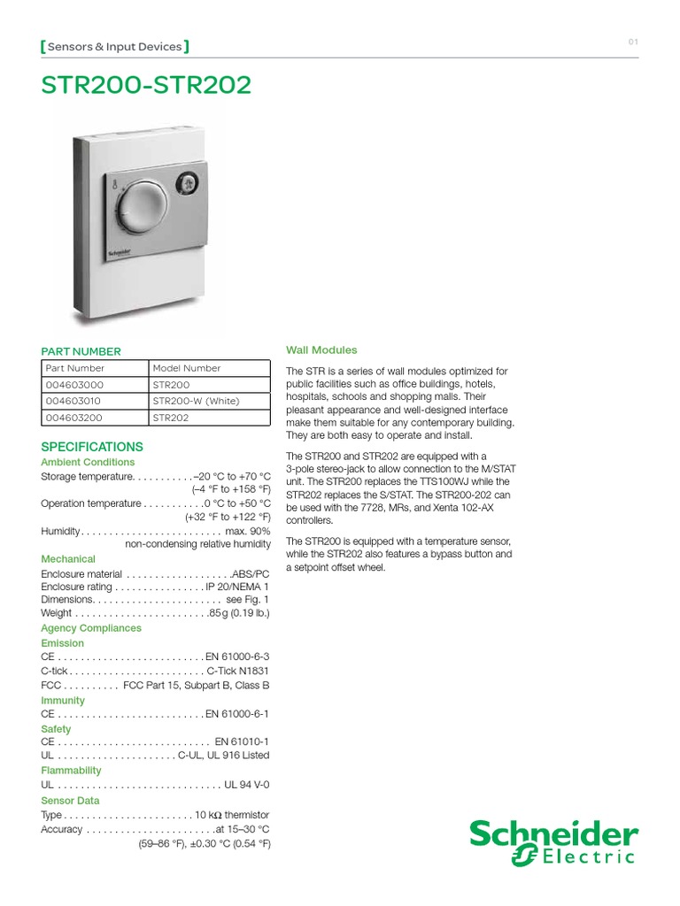 STR200 STR202 DataSheet - 03 00102 04 en | PDF | Electrical Wiring ...