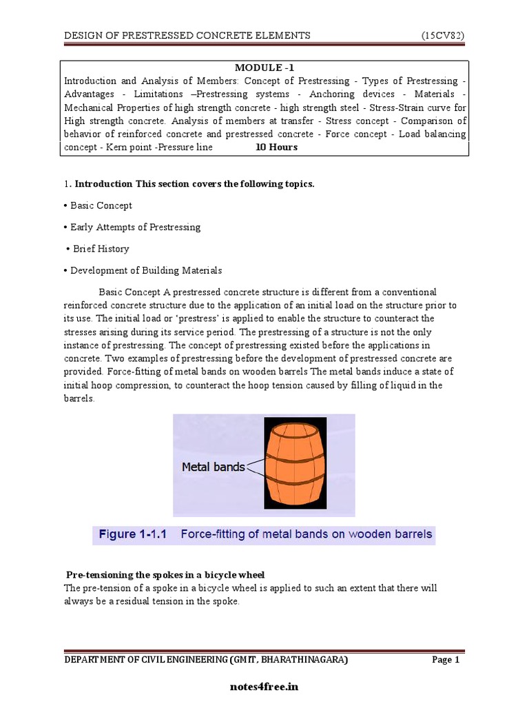 Design of Pre Stressed Concrete Elements | PDF | Prestressed Concrete ...