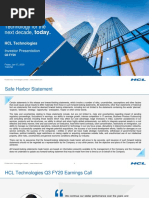 HCLTech Presentation Template | PDF