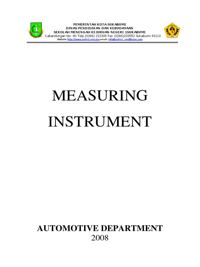 Measuring Instrument | Download Free PDF | Science | Science And Technology