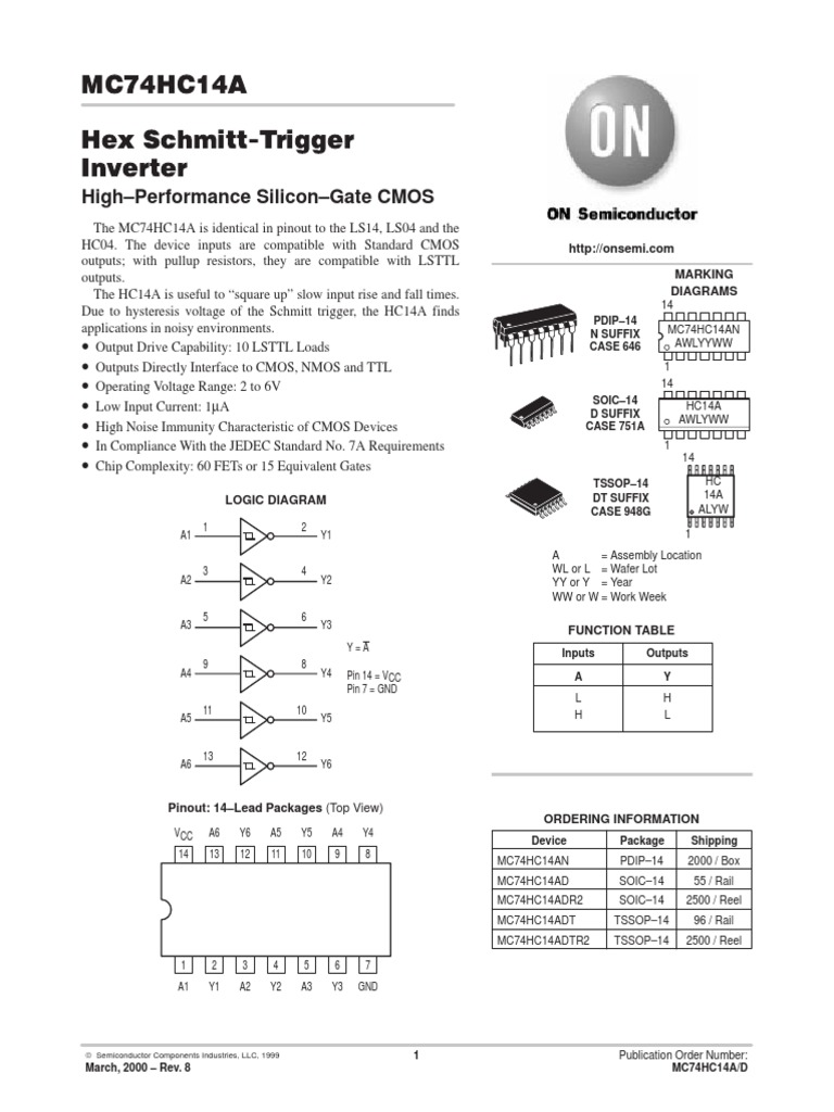 HC14A | PDF | Cmos | Electronic Circuits