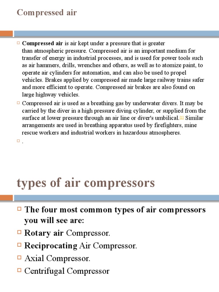 Compressed Air and Pumps | PDF | Pump | Continuum Mechanics