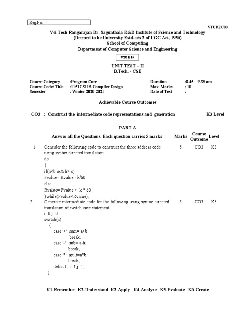 1151CS115 Ut2 WS20 21 QP Set1 | PDF