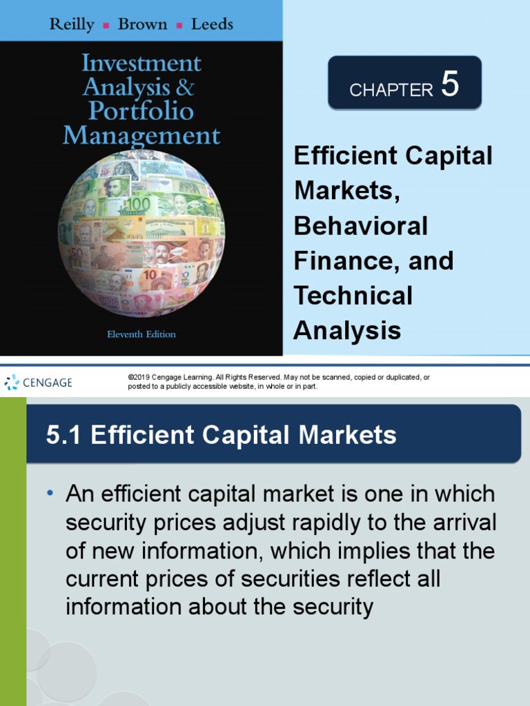 ReillyBrown IAPM 11e PPT Ch05 | PDF | Efficient Market Hypothesis | Technical Analysis