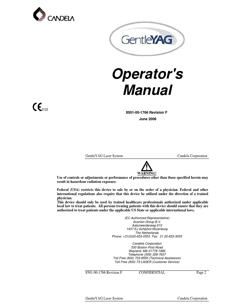 Candela MGY VPYAG Manual - 8501!00!1766 | PDF | Ac Power Plugs And ...