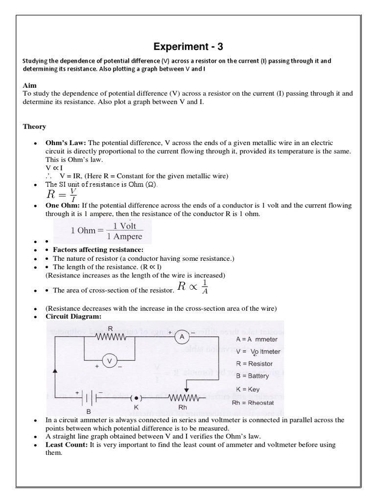 Physics Pratical | PDF | Electrical Resistance And Conductance | Mirror