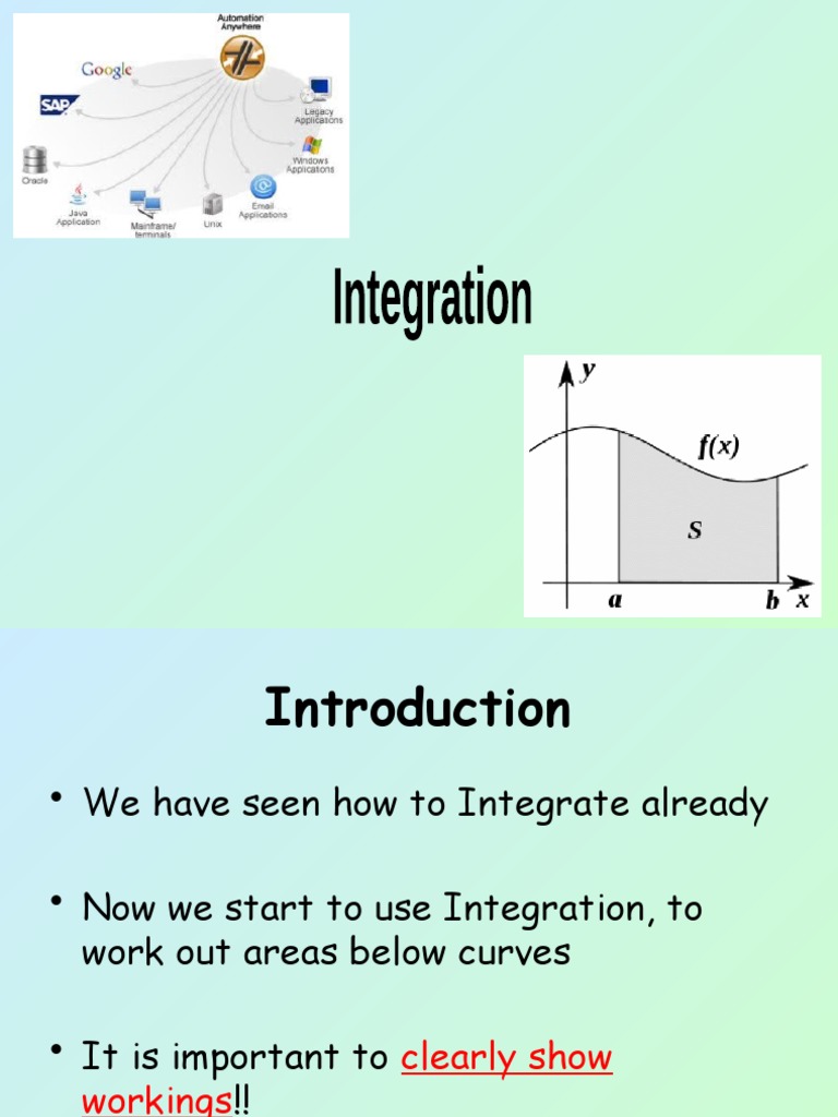 11) C2 Integration | PDF | Integral | Derivative