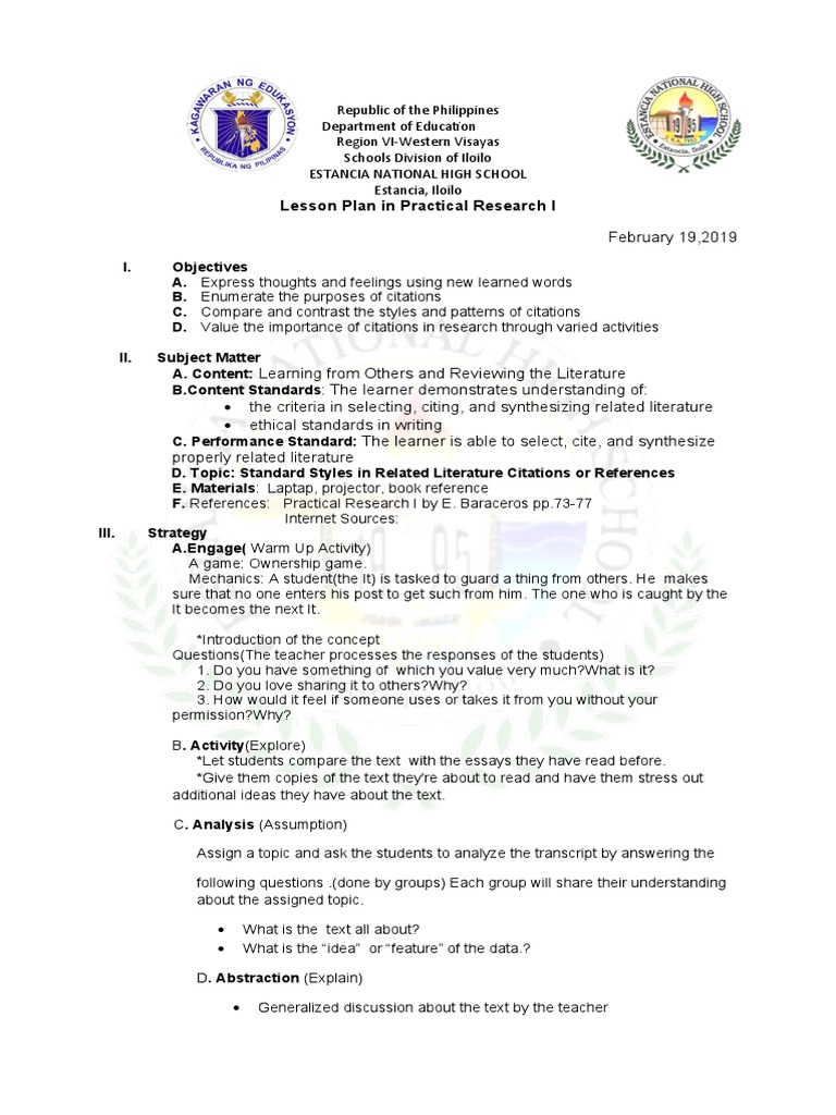 DLP Prac. Research I | PDF | Inquiry Based Learning | Inquiry