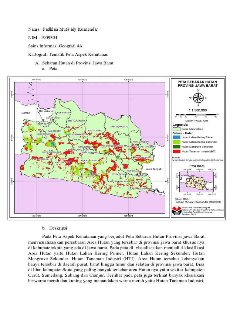 Peta Sebaran dan Kritis Hutan Jabar | PDF | Griya & Taman