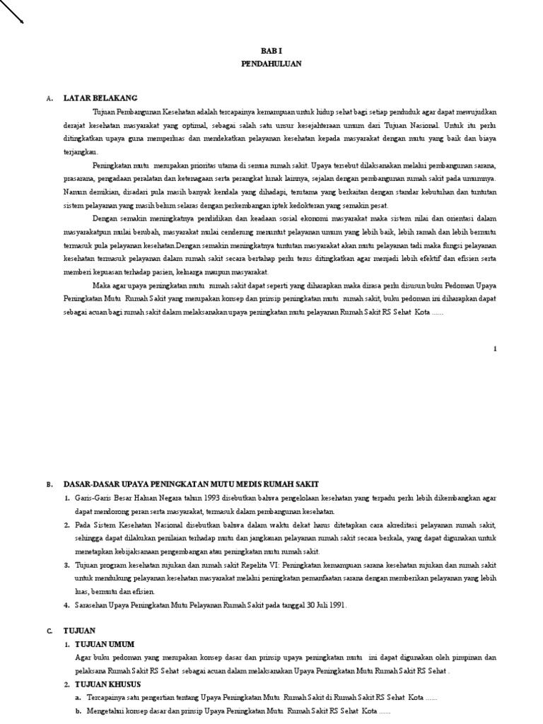 01 PEDOMAN INDIKATOR MUTU PELAYANAN Noname | PDF