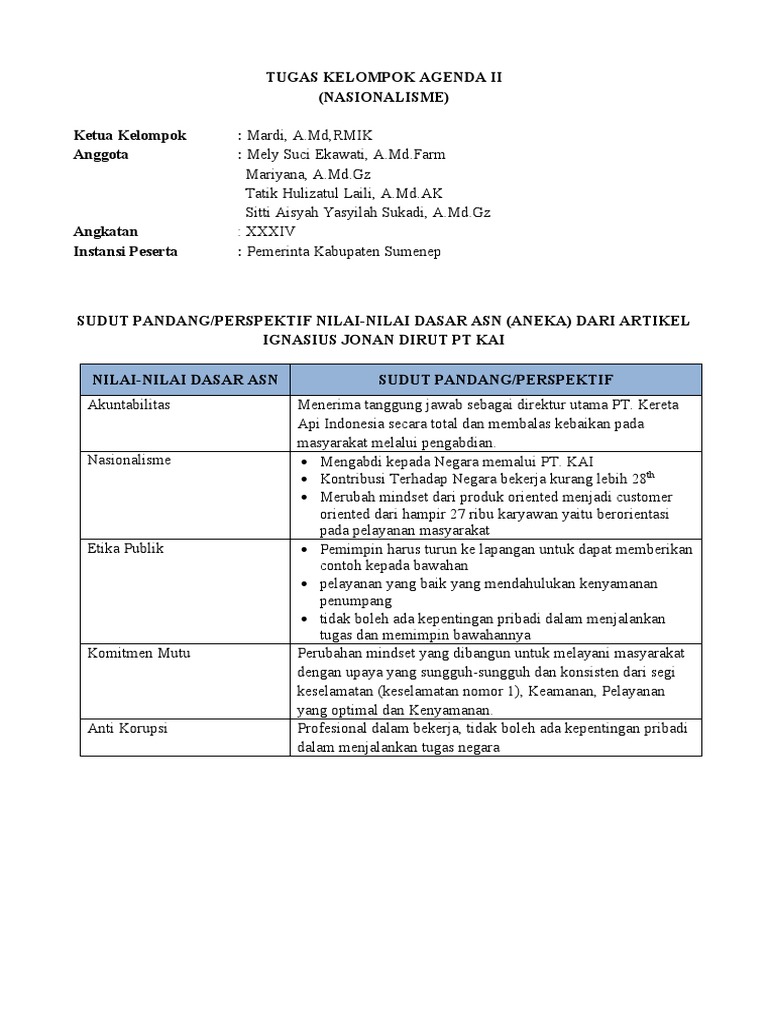 Tugas Kelompok Agenda 2 | PDF