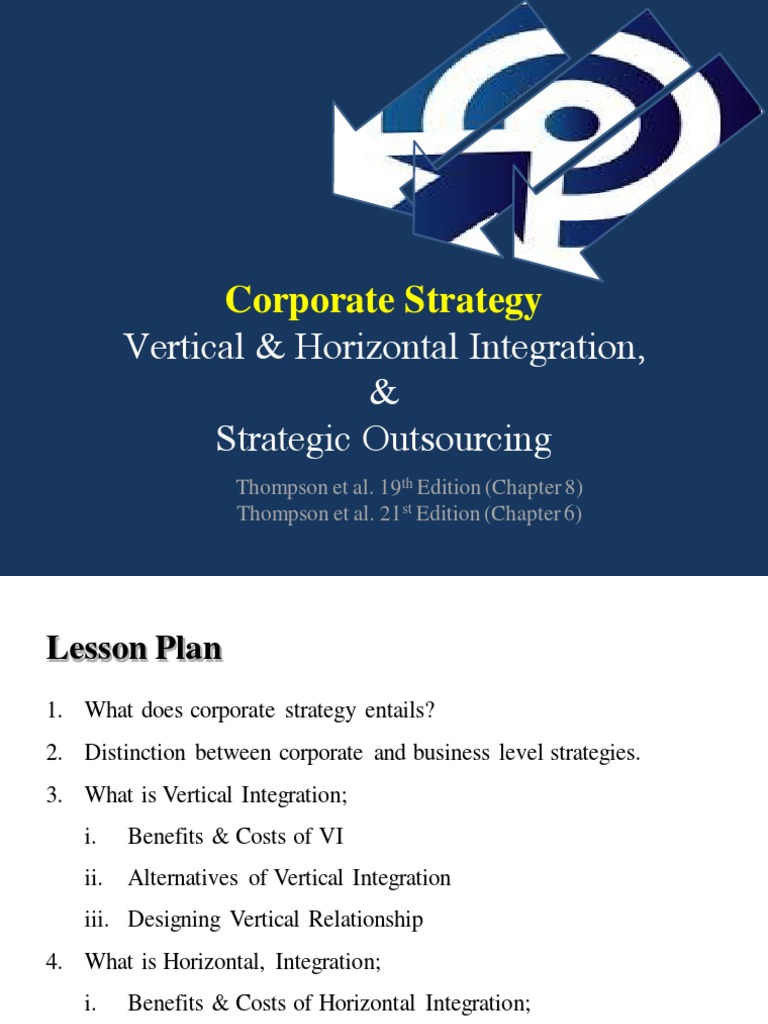 5 - Corporate Strategy - 2020 | PDF | Strategic Management | Mergers ...