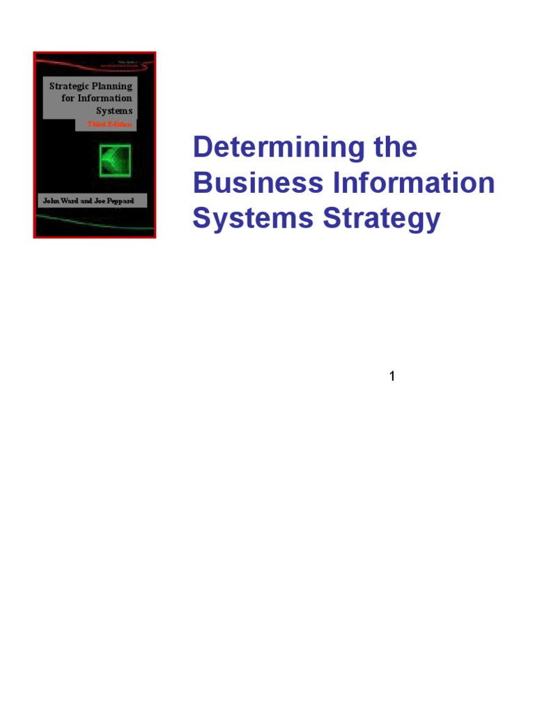Business Information Systems Strategy | PDF | Strategic Management ...