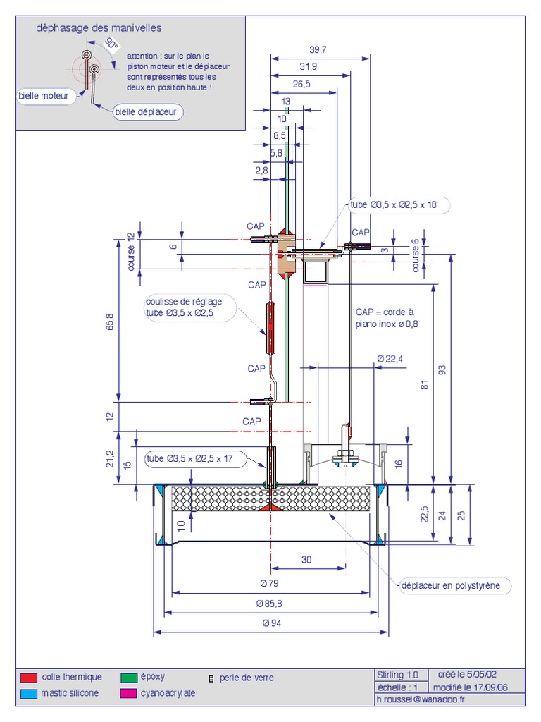(Engine) Moteur Stirling Simple Plans | PDF | Propulsion | Machines ...