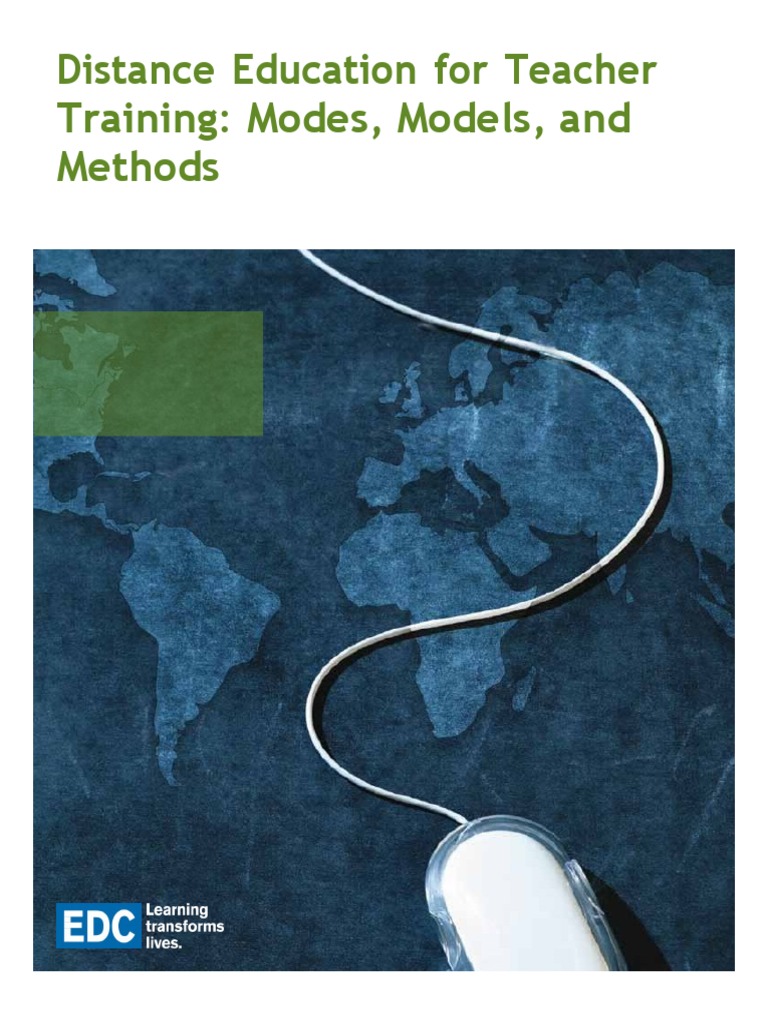 Distance Education Teacher Training | PDF | Distance Education ...