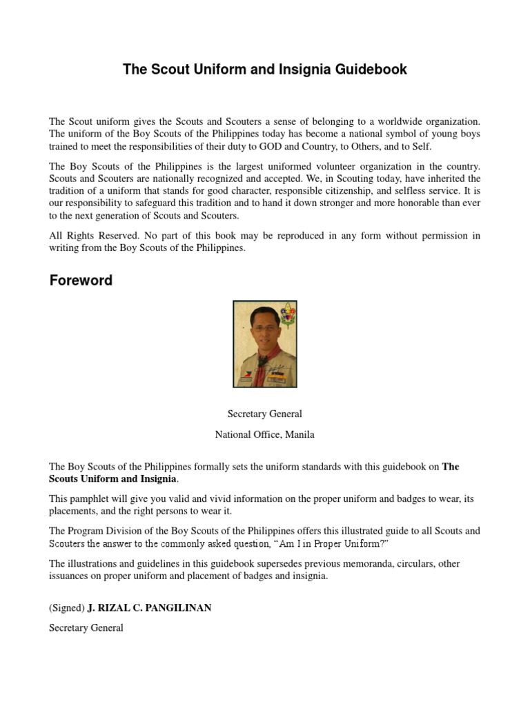 The Scout Uniform Insignia Guidebook | PDF