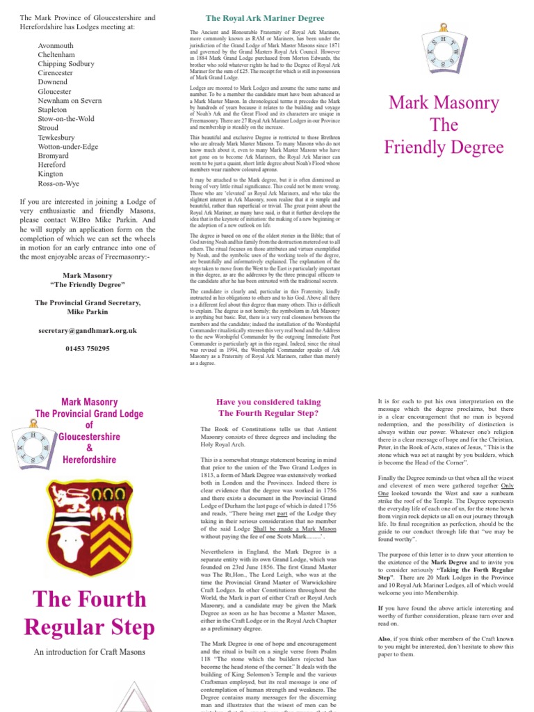 The Fourth Regular Step | PDF | Freemasonry | Masonic Lodge
