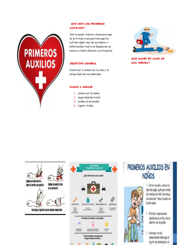 Folleto Primeros Auxilios | PDF