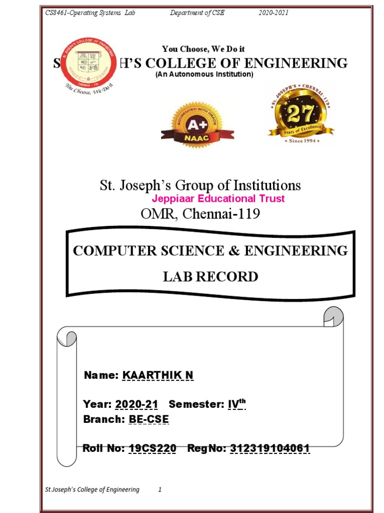Oslabmanualanu1 | PDF | Concurrency (Computer Science) | Concurrent Computing