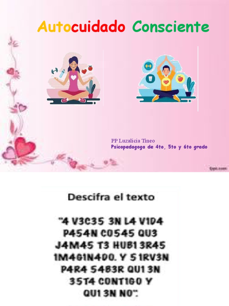 Autocuidado Consciente 15-07-21 | PDF | Las emociones | La naturaleza humana