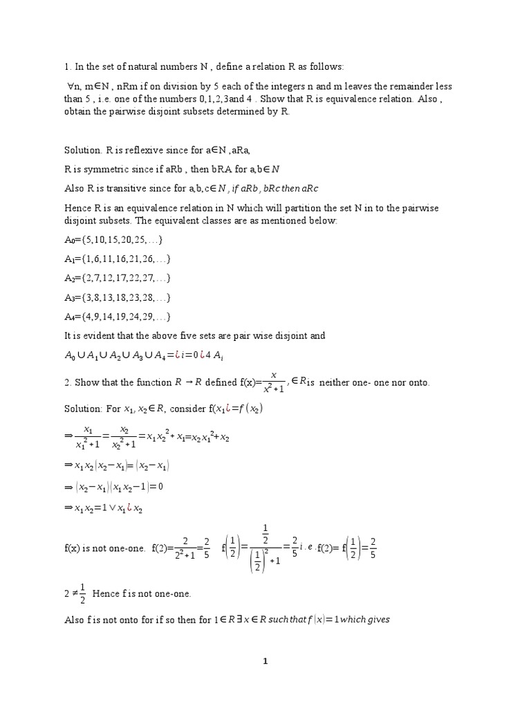 Relation and Function | PDF | Mathematical Concepts | Teaching Mathematics