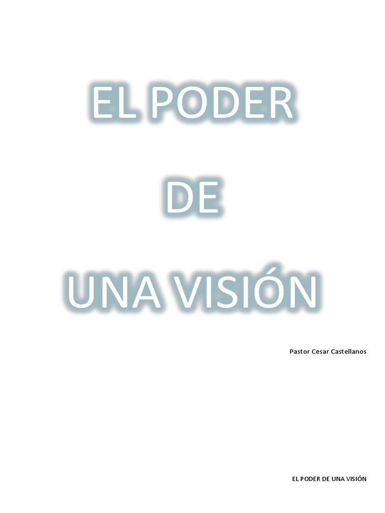 El Poder de La Visión | PDF | Jesús | Dios
