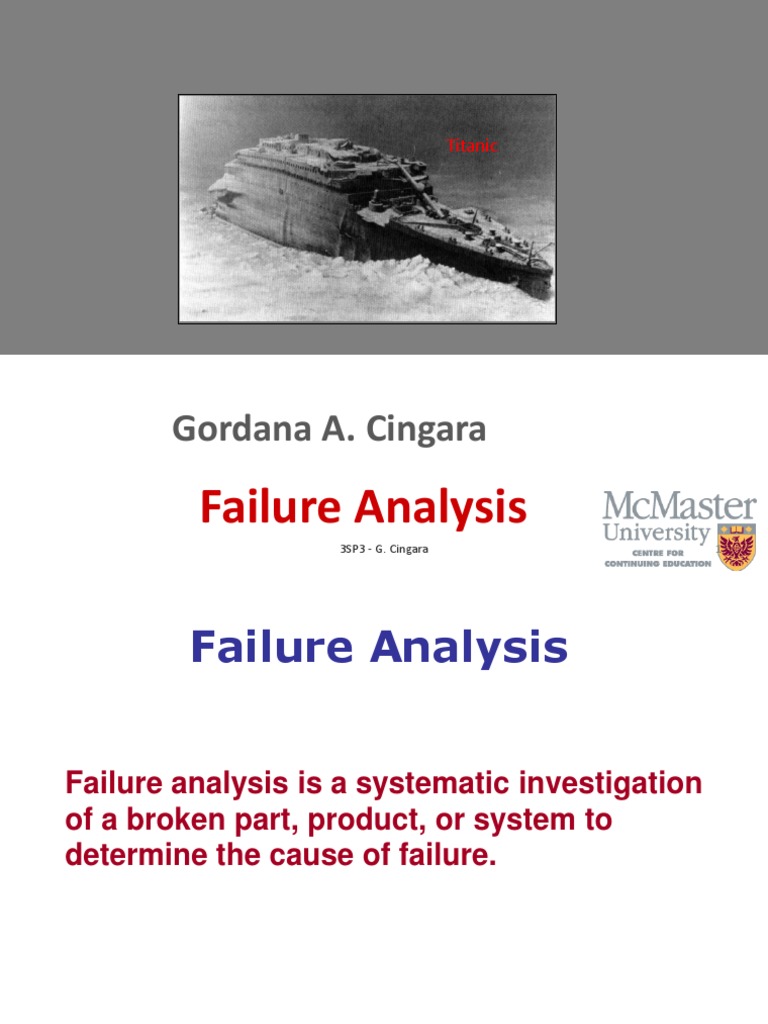 Failure Analysis - Slides | PDF | Fracture | Ductility