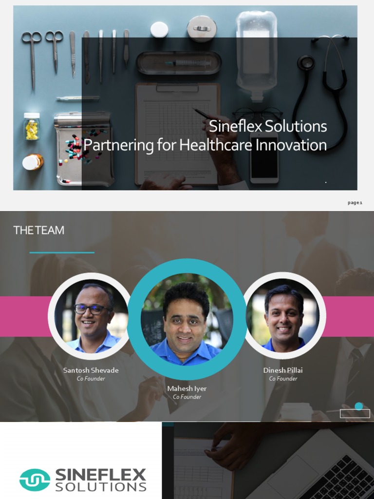 Sineflex Solutions Partnering For Healthcare Innovation | PDF | Startup ...