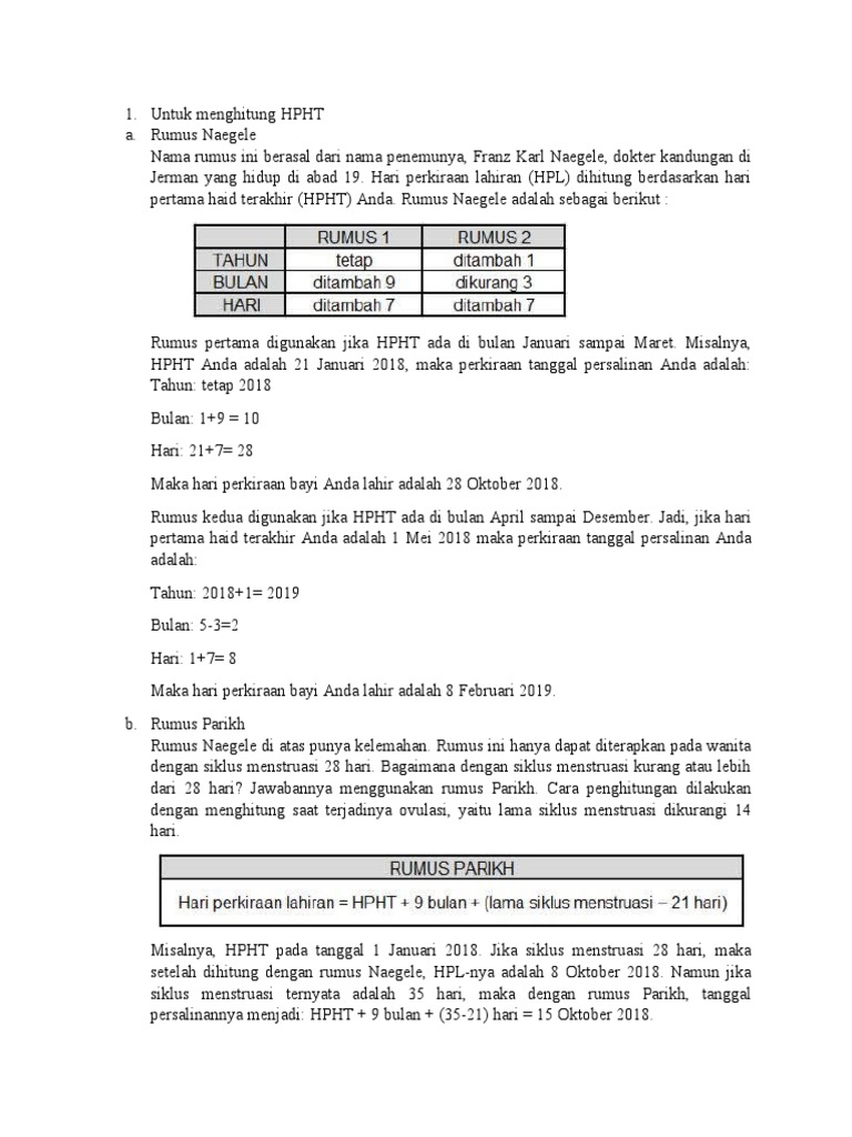 RUMUS Menghitung HPHT, TBJ | PDF