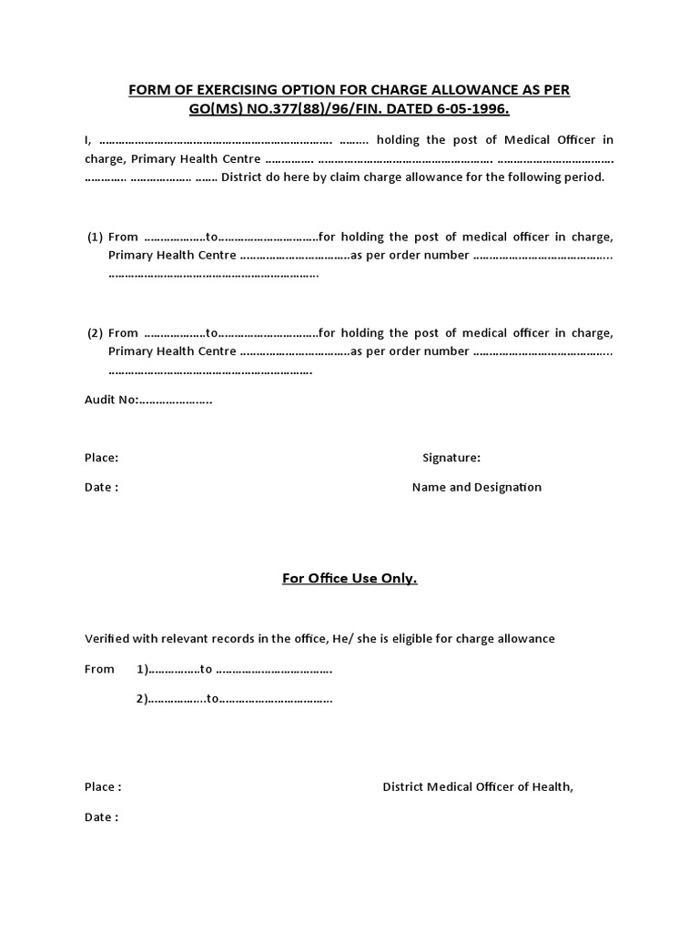 Charge Allowance | PDF