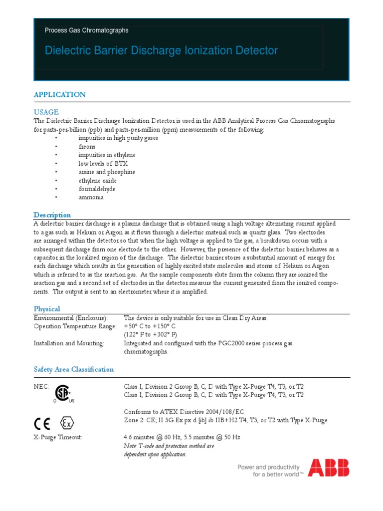 A Detailed Examination of the Dielectric Barrier Discharge Ionization ...